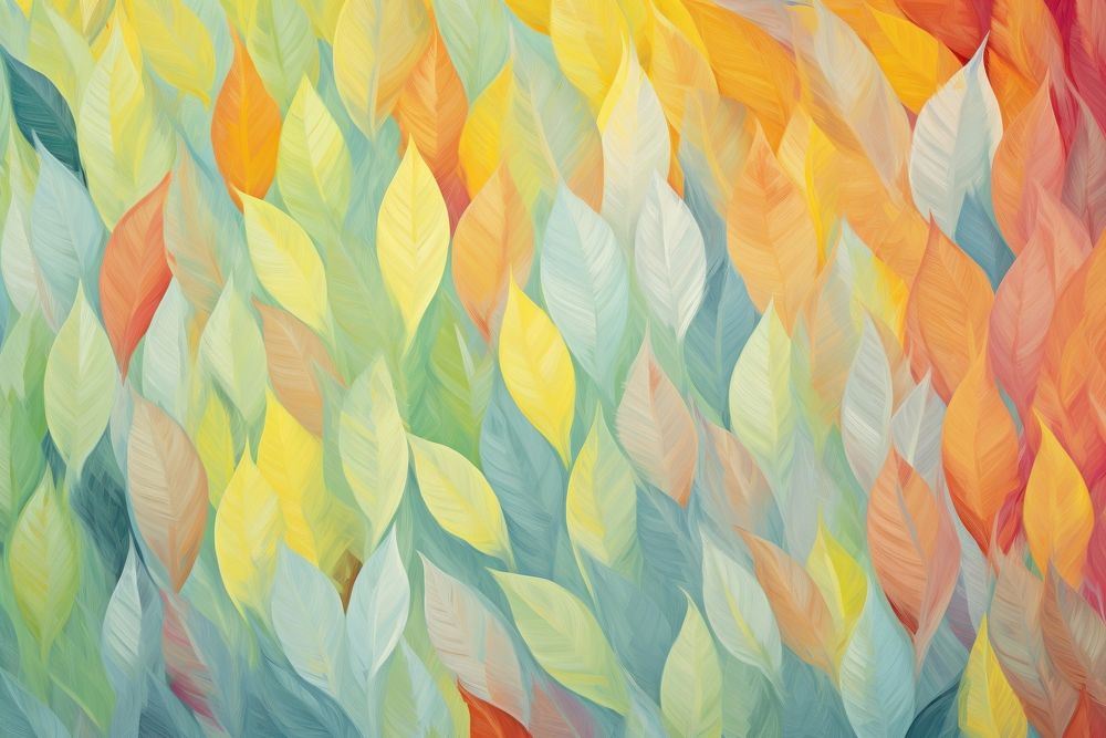Abstract leaves pattern painting backgrounds | Free Photo Illustration - rawpixel