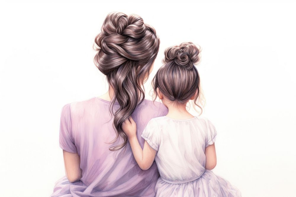 Drawing sketch adult child. | Free Photo Illustration - rawpixel