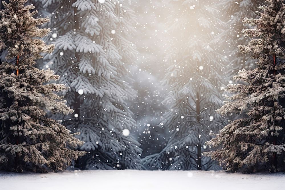 Banner tree snow backgrounds. AI | Free Photo - rawpixel