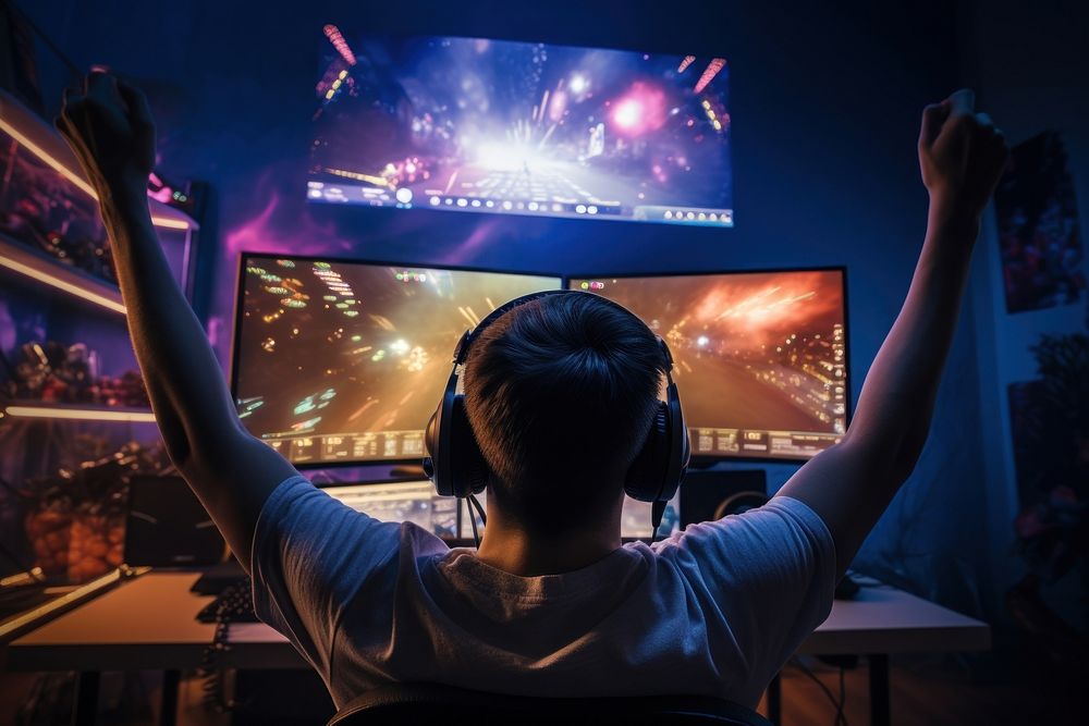 ESports gamer computer screen adult. | Premium Photo - rawpixel