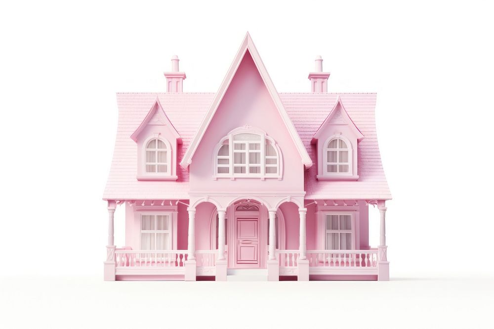 House architecture building pink. AI | Free Photo - rawpixel