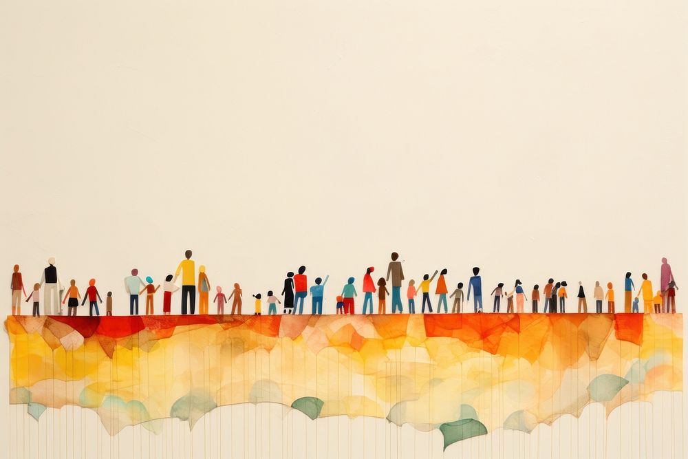 Volunteer border art togetherness creativity. | Free Photo Illustration ...
