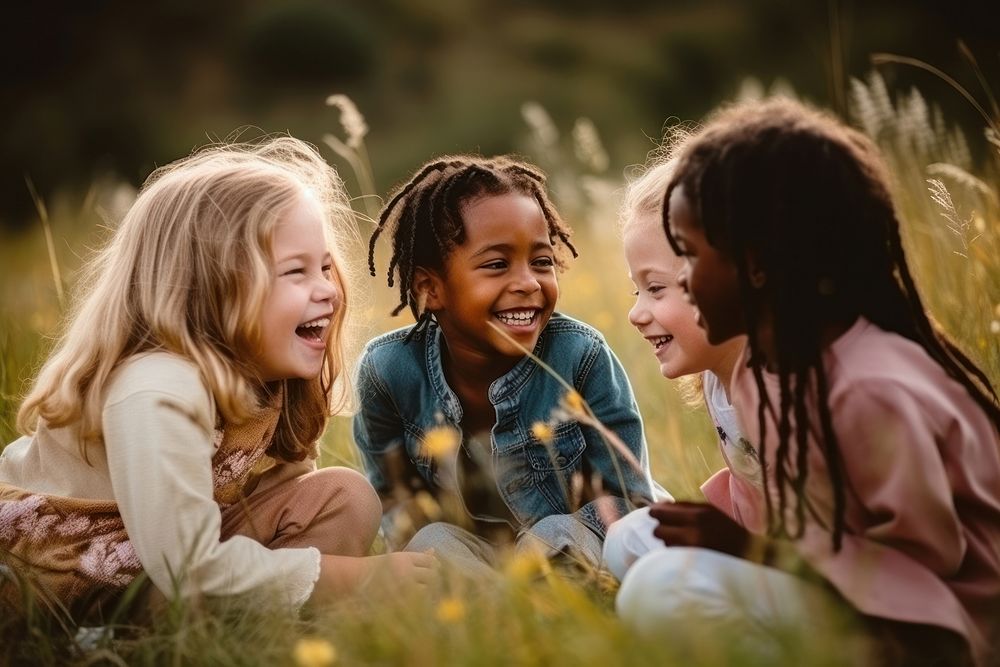 Children laughing smile togetherness. | Free Photo - rawpixel