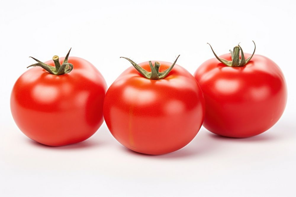 Three tomatos vegetable fruit plant. | Premium Photo - rawpixel