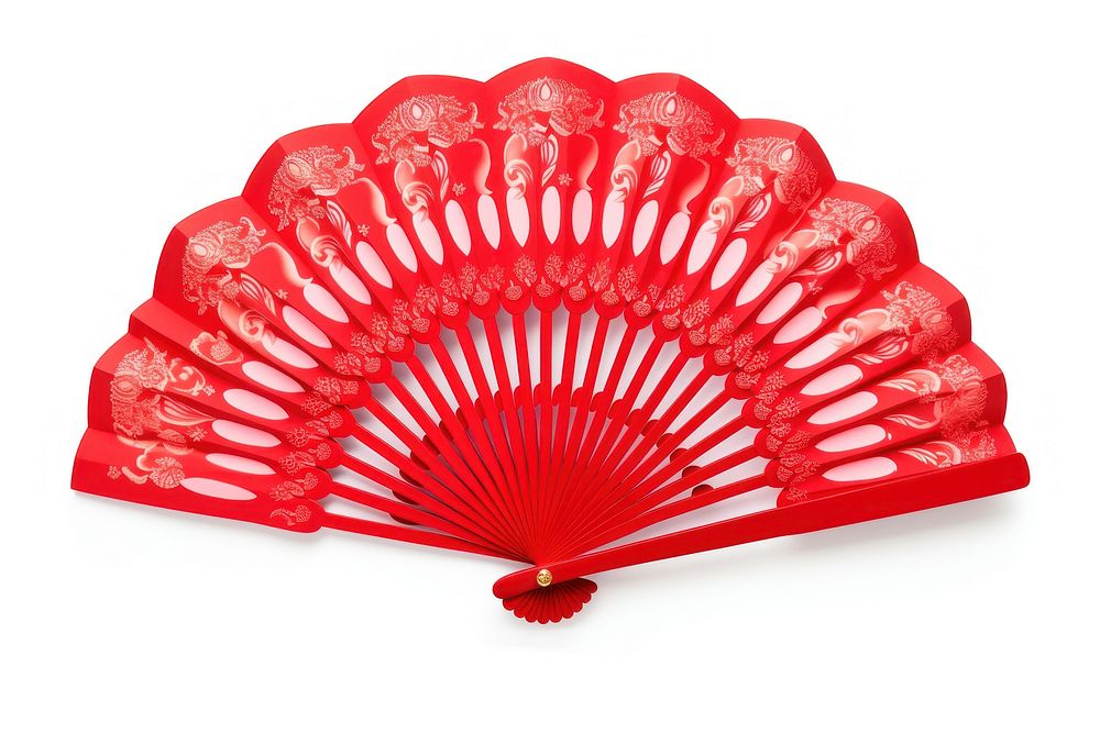 Traditional Chinese fan pattern heart | Free Photo Illustration - rawpixel