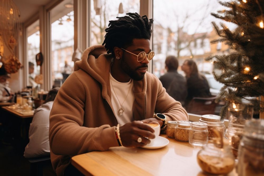 African american coffee adult cafe. | Free Photo - rawpixel