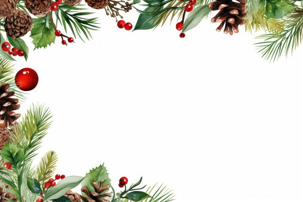 Christmas branches frame tree backgrounds | Free Photo Illustration ...