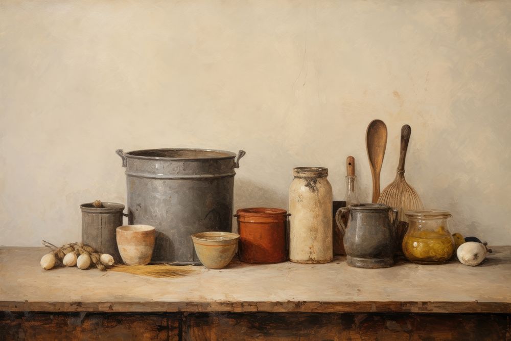 Cooking kitchen utensil painting food | Premium Photo Illustration ...