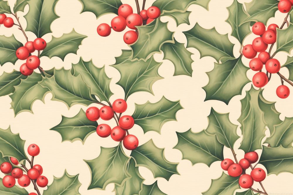 Backgrounds christmas pattern plant. | Premium Photo Illustration ...
