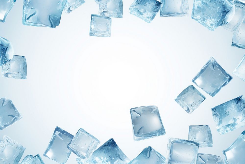 Ice cubes frame backgrounds crystal | Free Photo - rawpixel