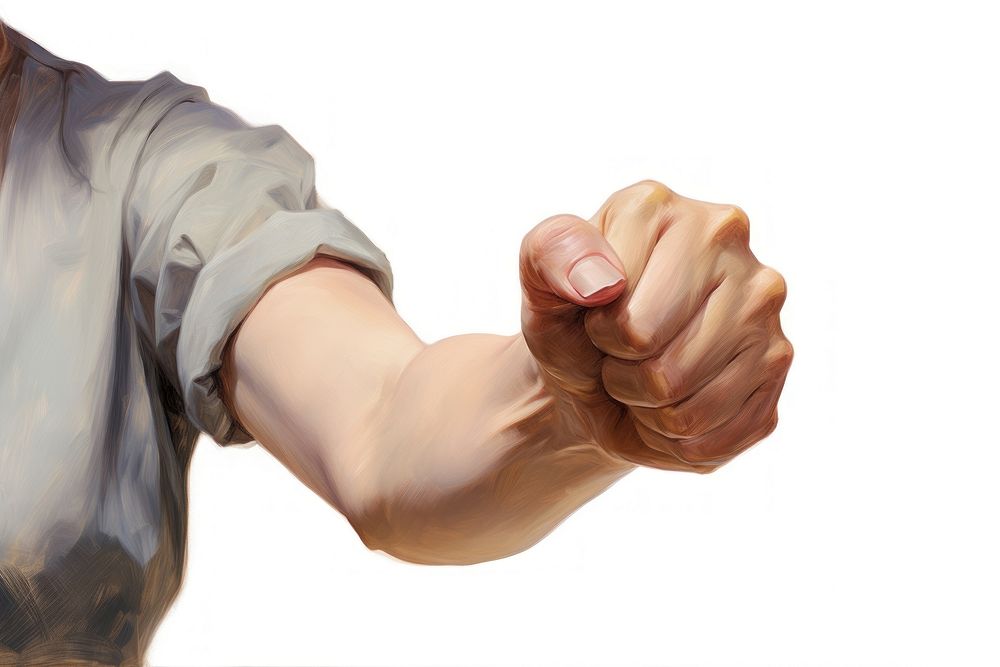 Fighting hand gesture finger white | Free Photo Illustration - rawpixel