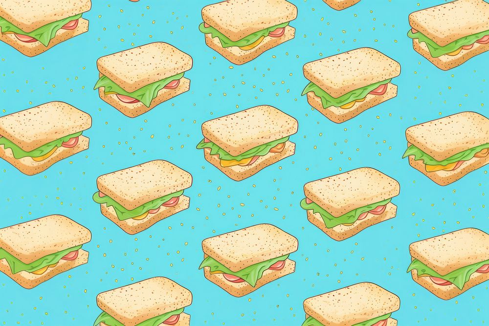 Sandwich backgrounds pattern bread. AI | Free Photo Illustration - rawpixel