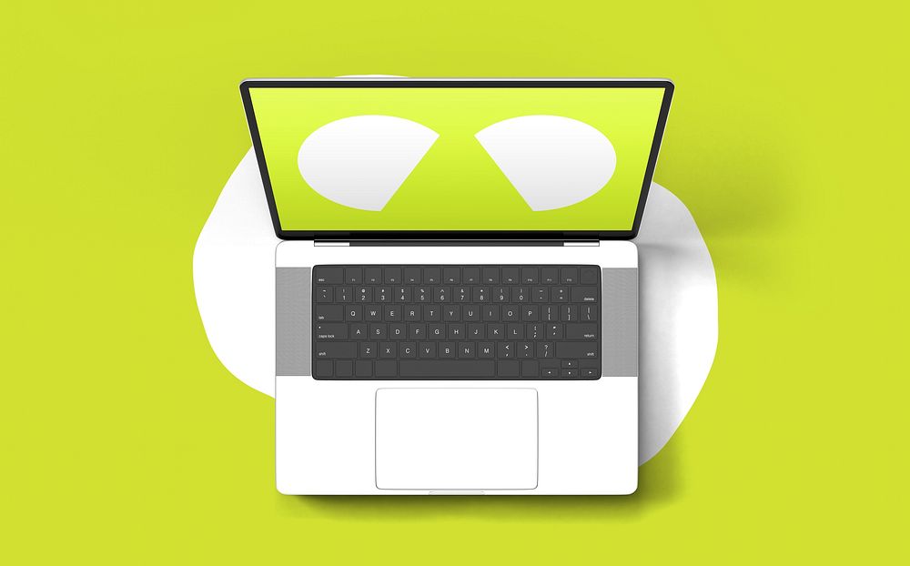 Laptop screen with abstract wallpaper | Premium Photo - rawpixel