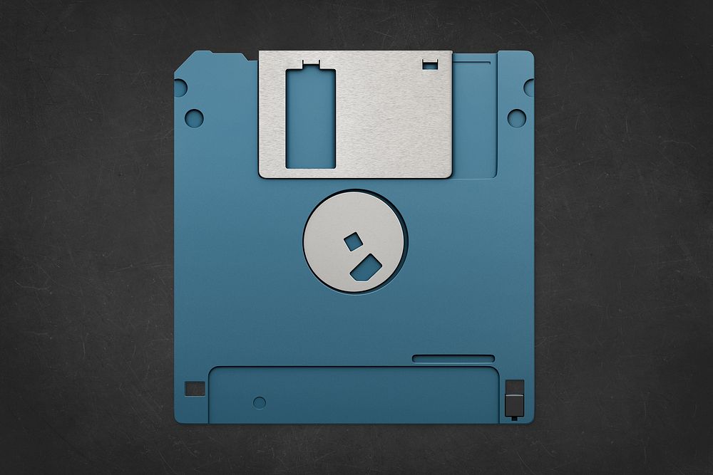 Blue floppy disk, product design | Premium Photo - rawpixel