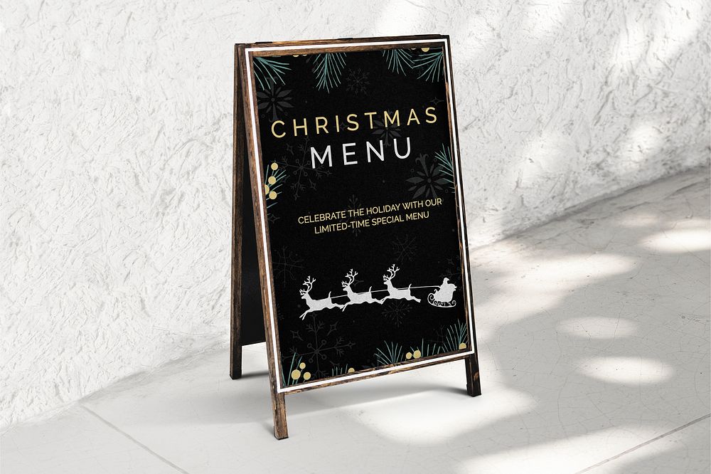 A-frame cafe sign mockup psd | Premium PSD Mockup - rawpixel