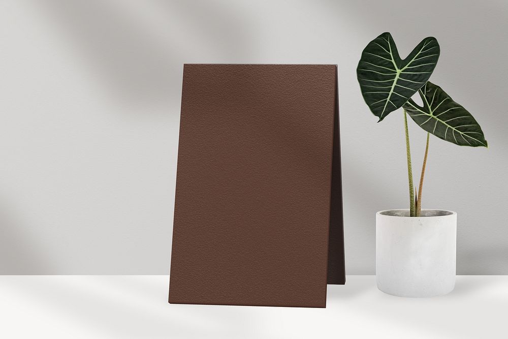 Folding floor sign, business identity | Free Photo - rawpixel