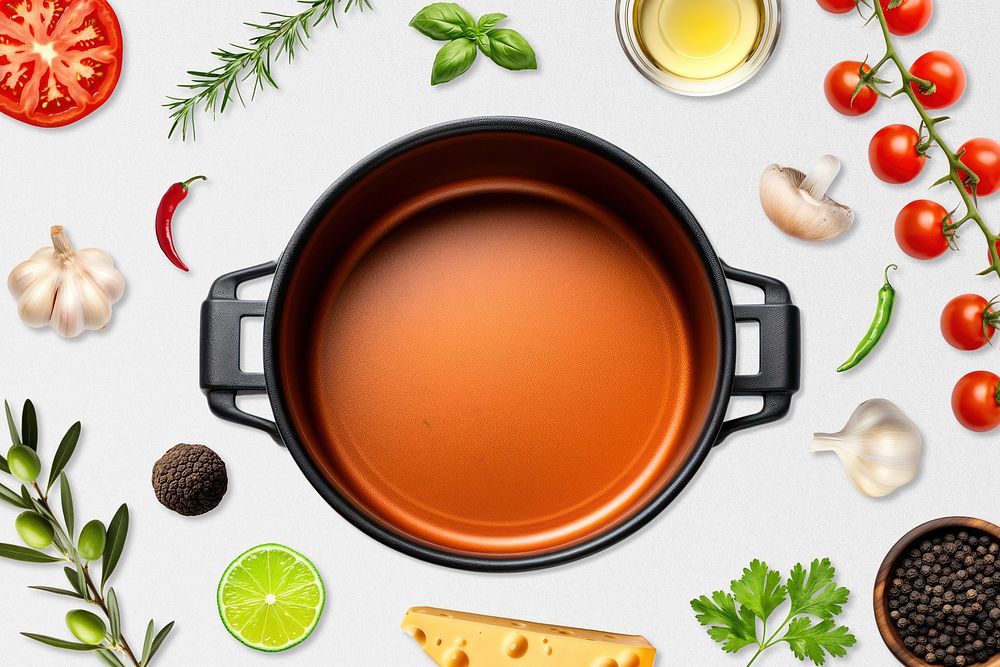 Cooking pot and food ingredients | Premium Photo - rawpixel