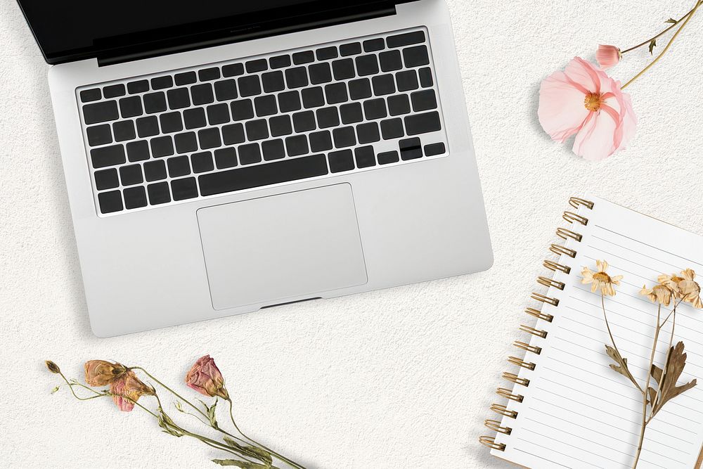 Laptop workstation aesthetic remix | Premium Photo - rawpixel