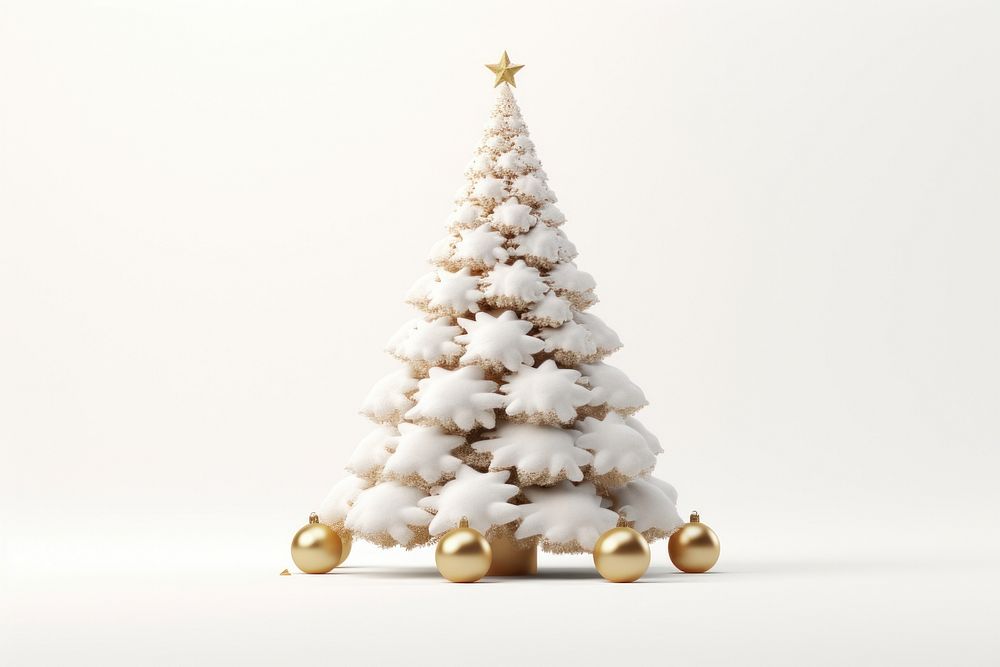 Christmas Tree christmas white tree. | Free Photo Illustration - rawpixel