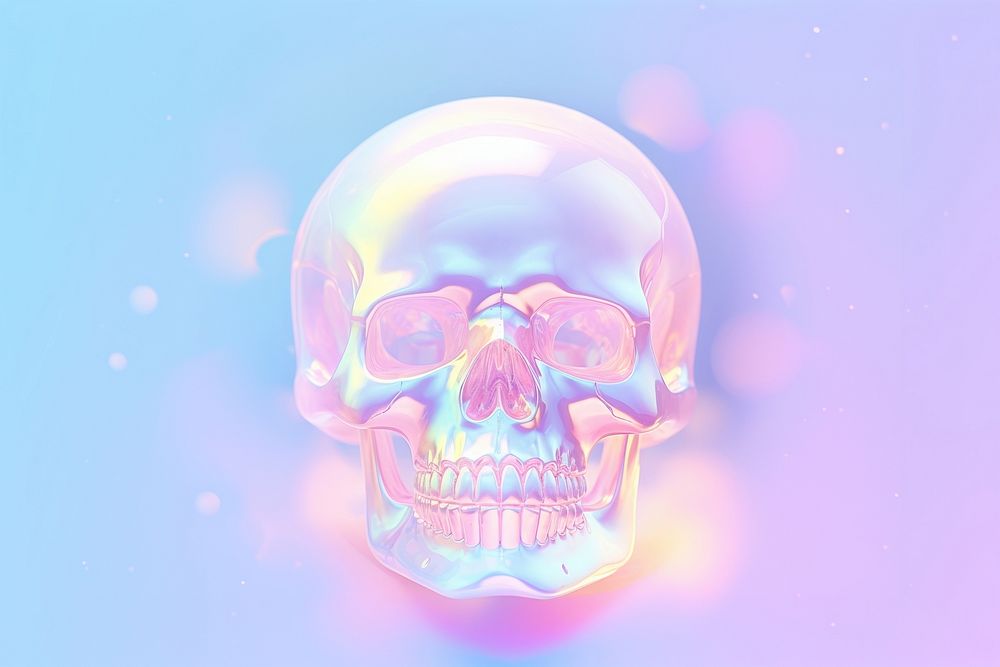 Human skull illuminated celebration glowing. | Free Photo Illustration ...