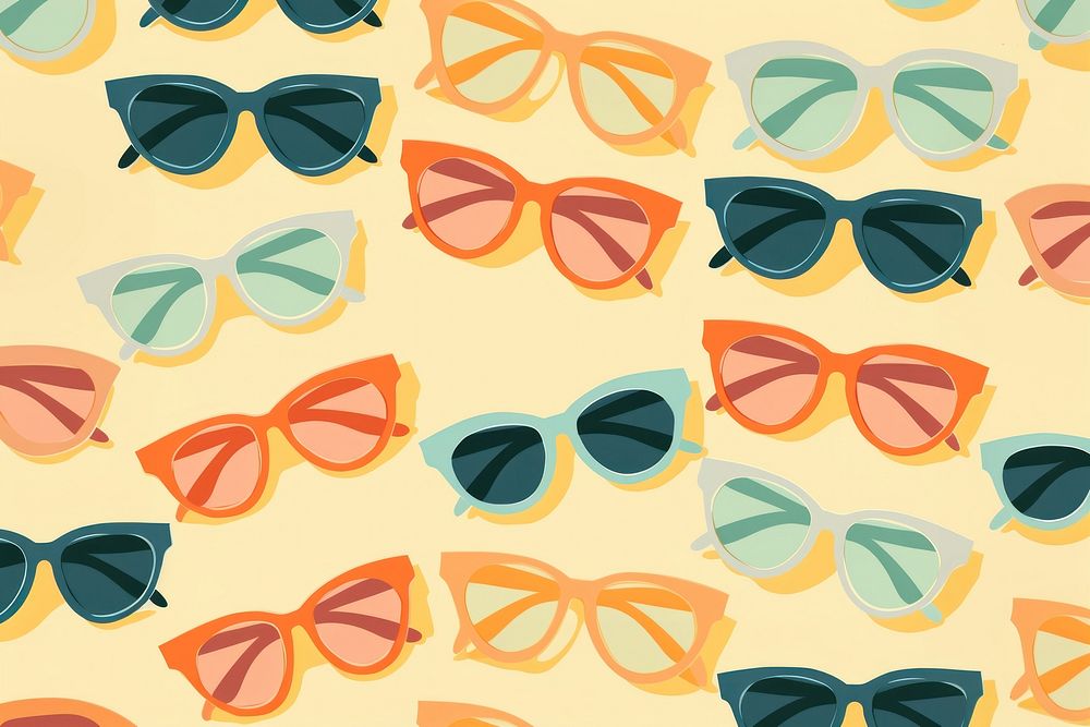 Sun glasses backgrounds sunglasses pattern. | Premium Photo ...