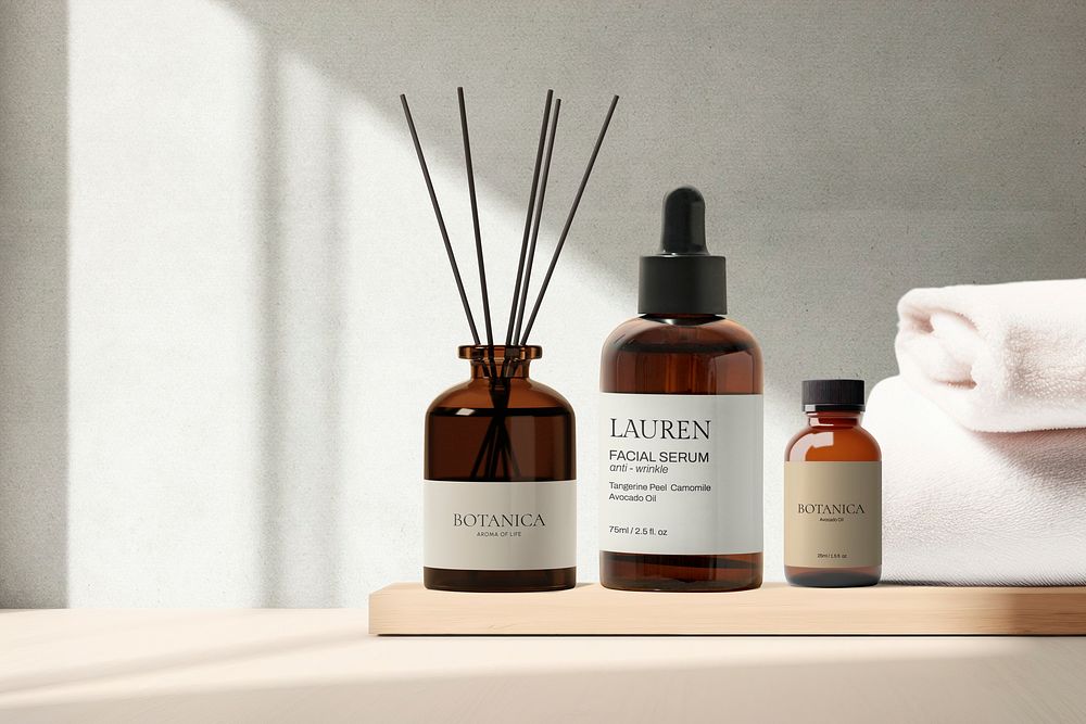Home fragrance mockup, product label | Premium PSD Mockup - rawpixel