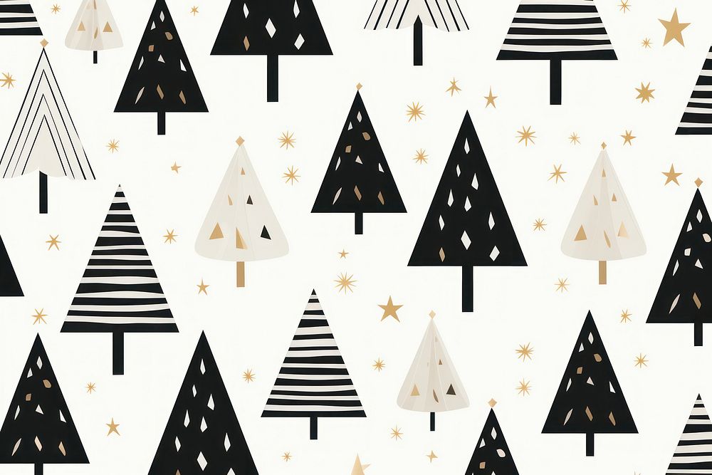Cute christmas tree wallpaper pattern | Premium Photo Illustration ...