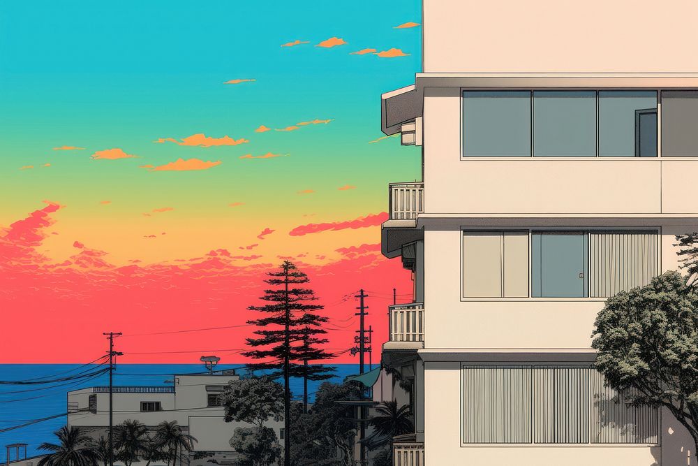 japanese home city architecture building. | Premium Photo Illustration ...