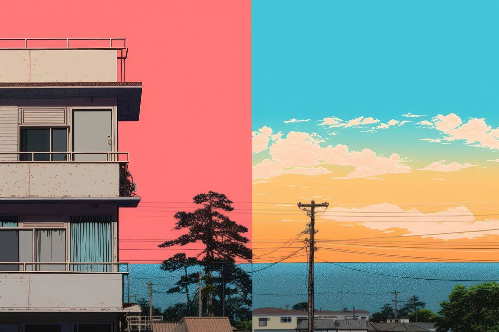 japanese home city architecture building. | Premium Photo Illustration ...