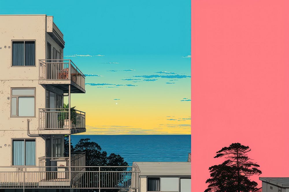 japanese home city architecture building. | Premium Photo Illustration ...