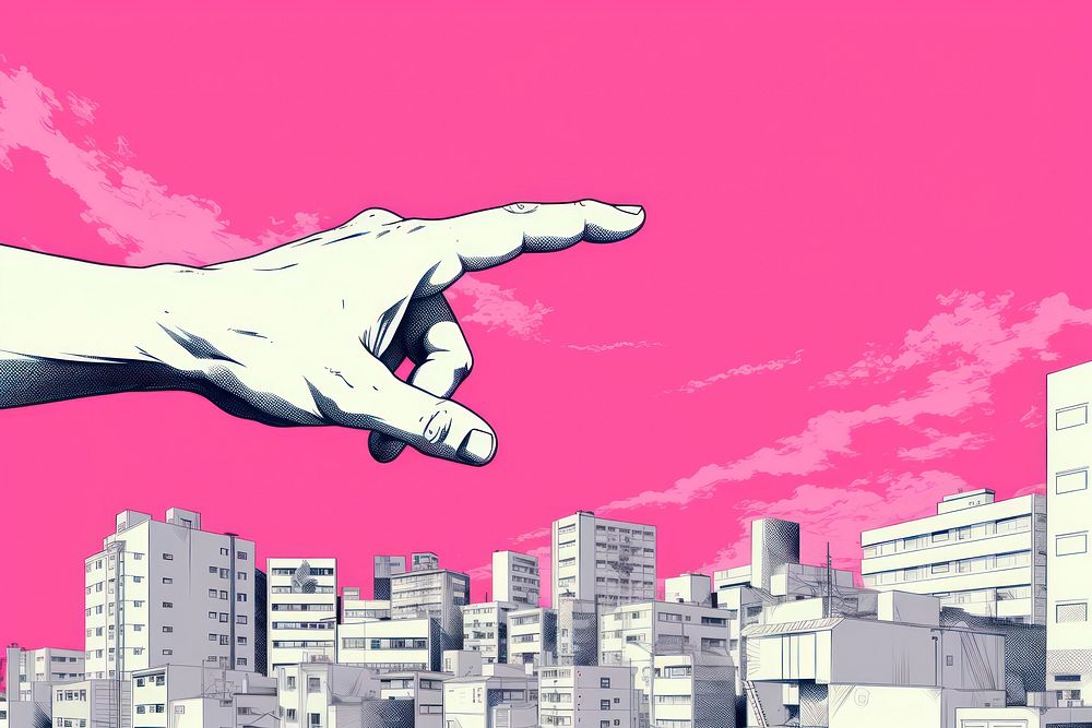 City hand architecture cityscape. | Premium Photo Illustration - rawpixel