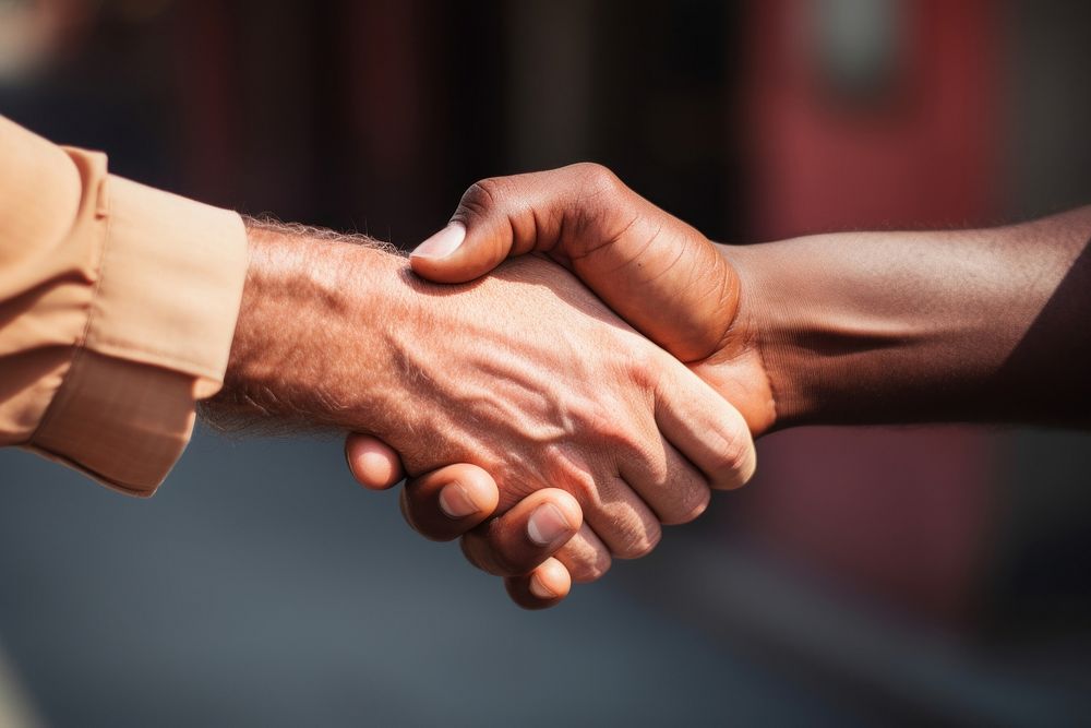 Hand handshake agreement greeting. AI | Free Photo - rawpixel