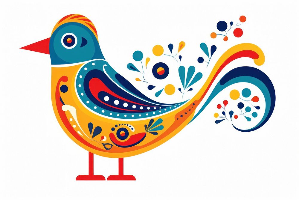 Dancing bird graphics pattern drawing. | Free Photo Illustration - rawpixel