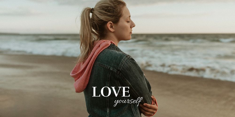Love yourself Twitter post template | Free Photo Illustration - rawpixel