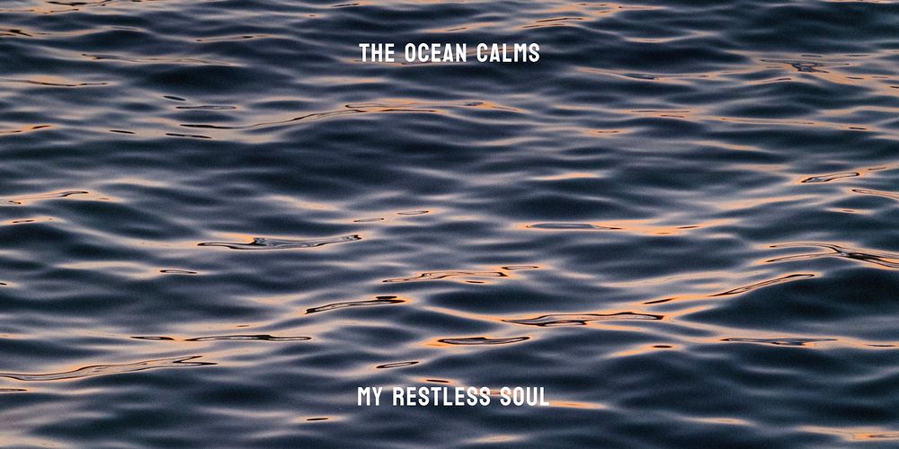 Ocean aesthetic Twitter post template | Free Photo - rawpixel