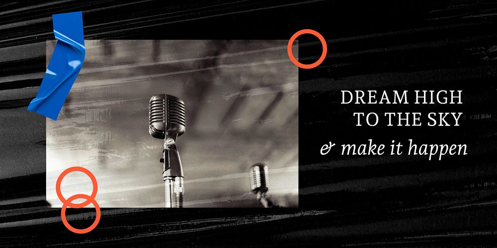 Singer aesthetic Twitter ad template | Free Photo - rawpixel