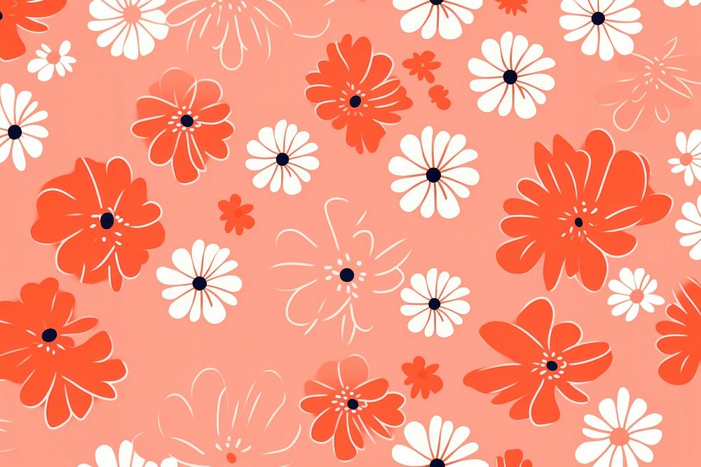 Flower pattern backgrounds plant. AI | Free Photo Illustration - rawpixel