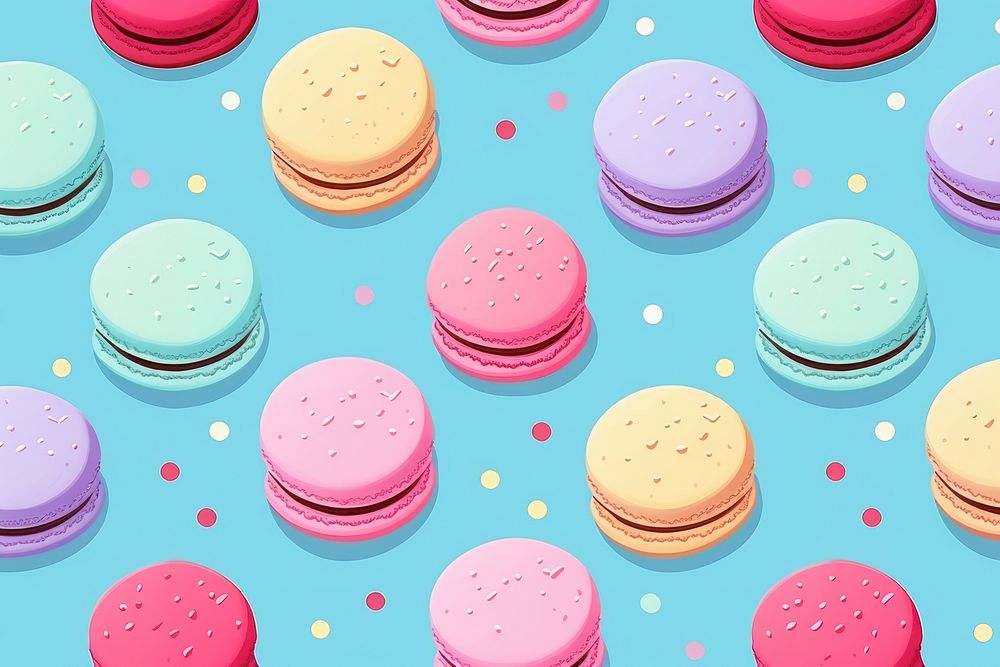 Macaroon backgrounds pattern food. AI | Free Photo Illustration - rawpixel