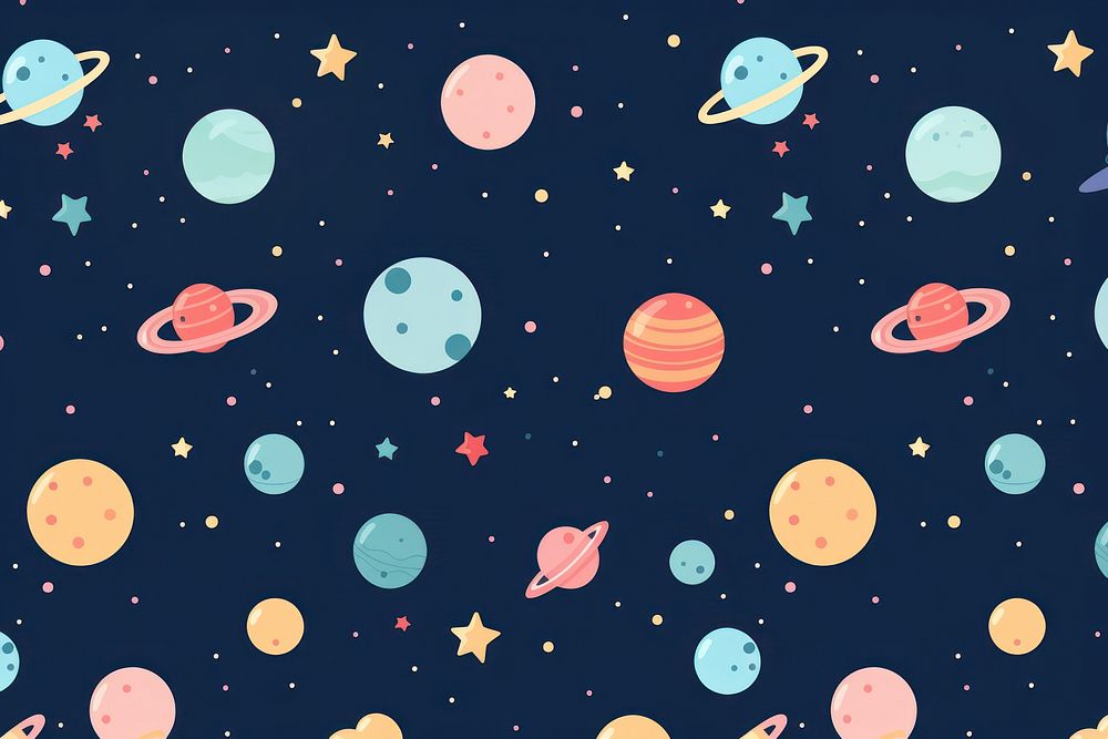 Space theme pattern backgrounds astronomy. | Free Photo Illustration ...