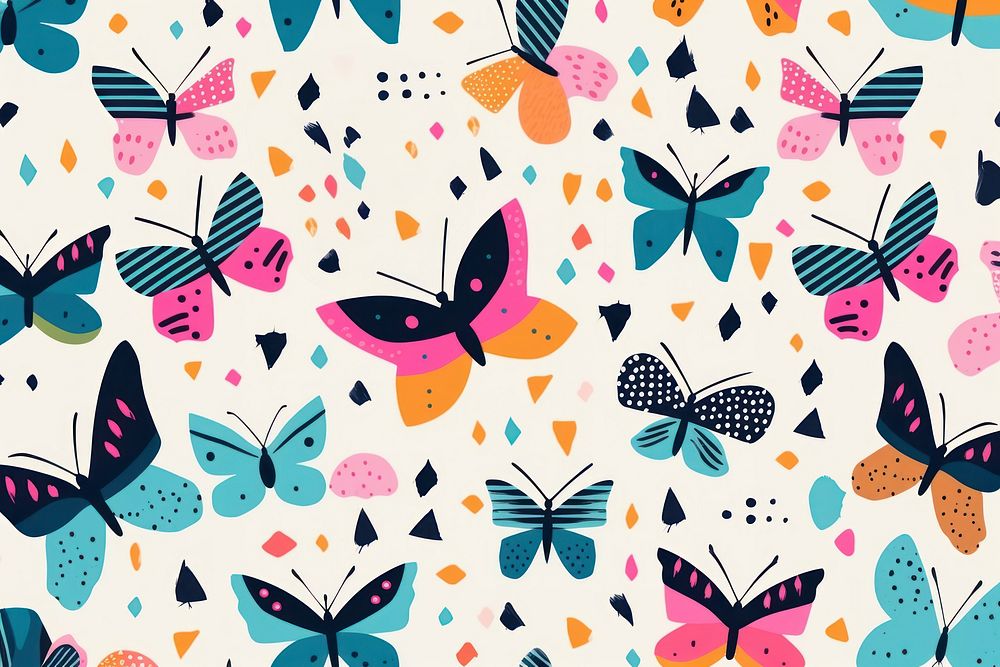 Butterfly pattern backgrounds creativity. AI | Premium Photo ...