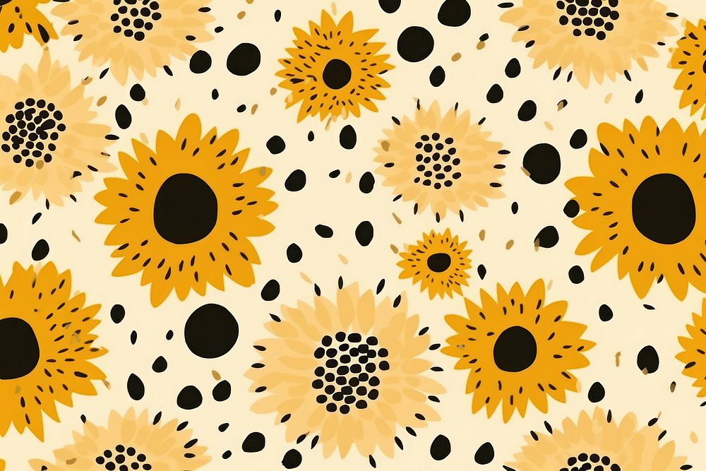 Sunflower Floral pattern plant inflorescence | Free Photo Illustration ...