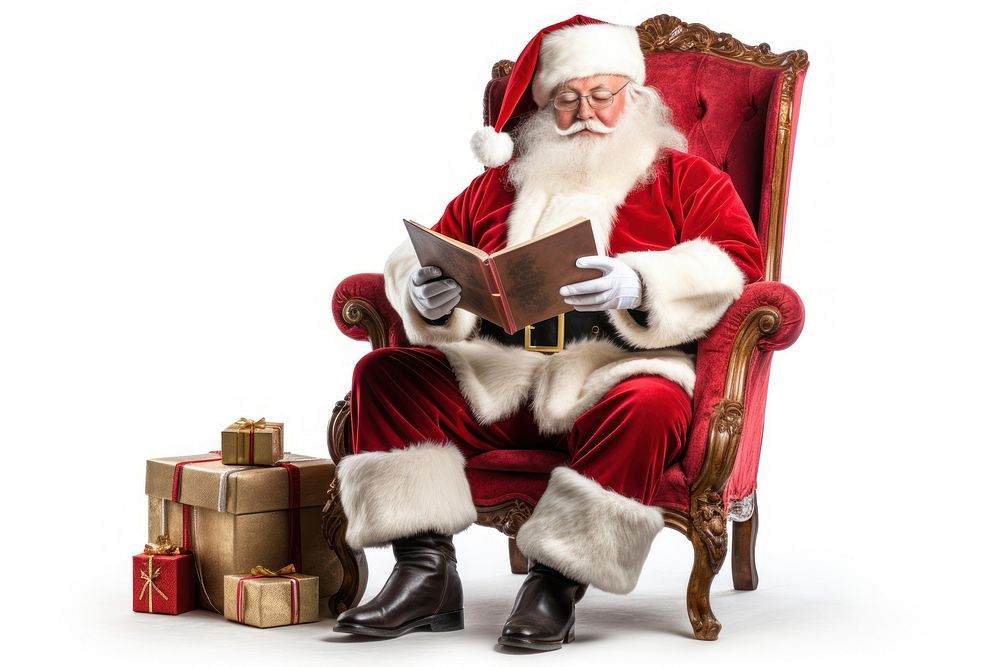 Santa Claus publication christmas sitting. | Premium Photo - rawpixel