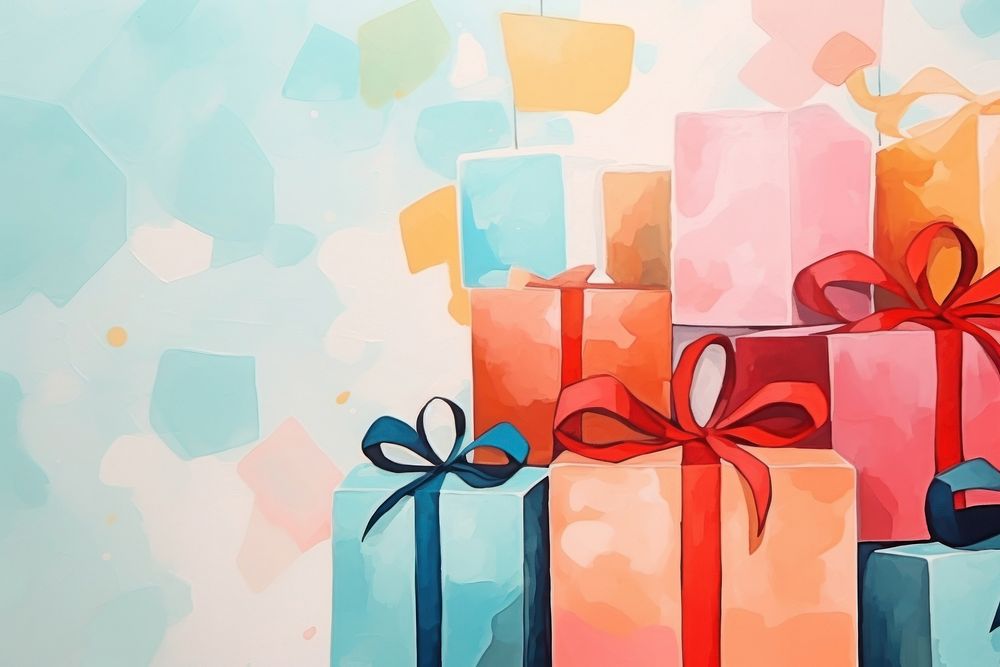 Gift boxes backgrounds abstract art. | Premium Photo Illustration ...