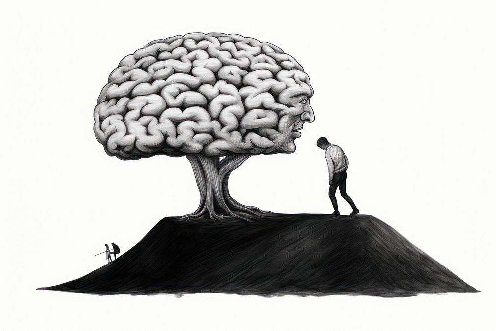 Mental health drawing sketch adult. | Free Photo Illustration - rawpixel