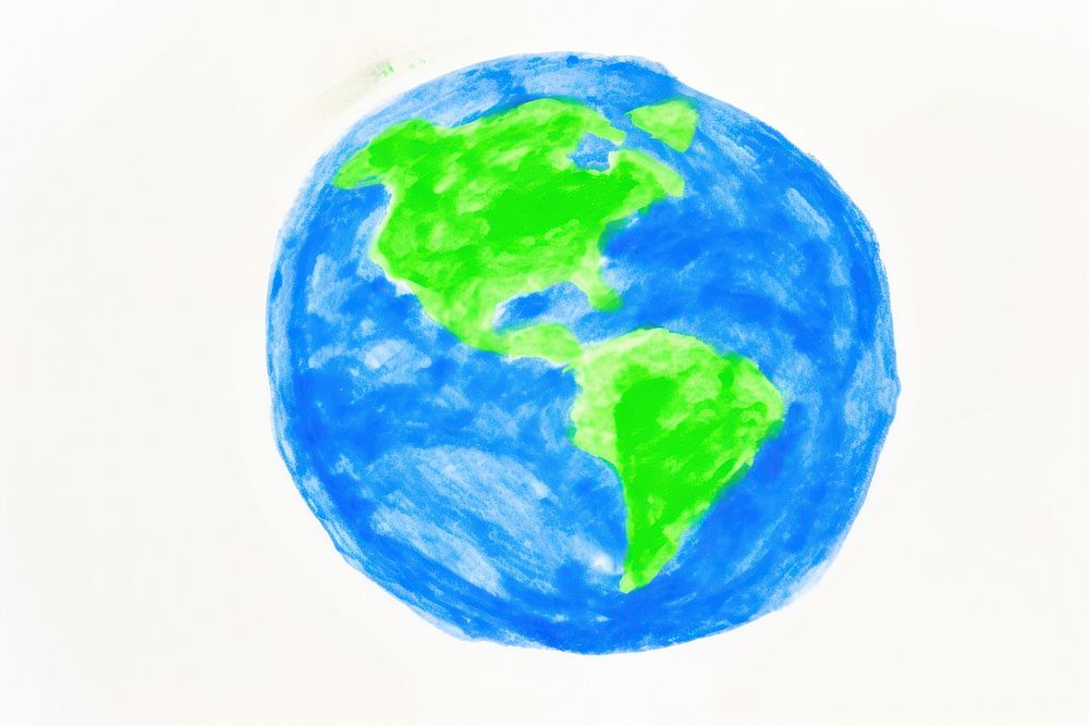Earth drawing planet globe. AI | Premium Photo Illustration - rawpixel