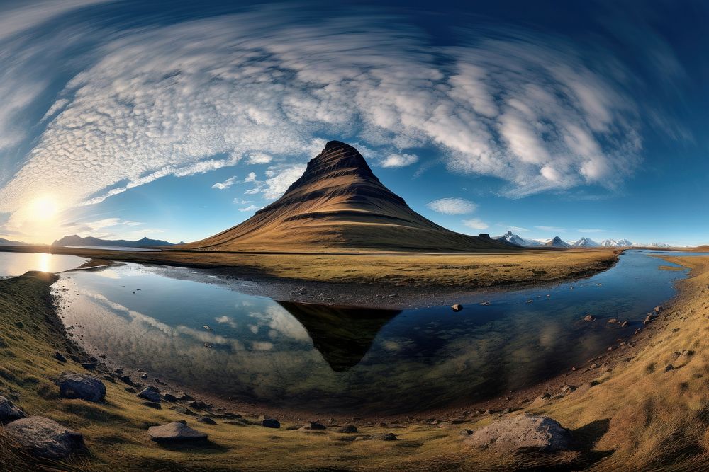Kirkjufell Mountain mountain landscape panoramic. | Premium Photo - rawpixel