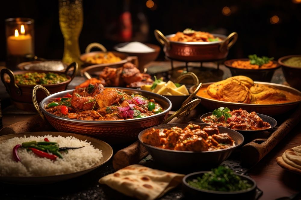 South asian food restaurant dinner. | Premium Photo - rawpixel