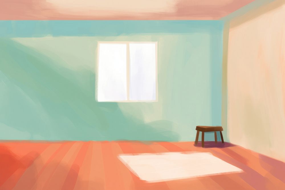 Empty room painting furniture flooring. | Free Photo Illustration ...