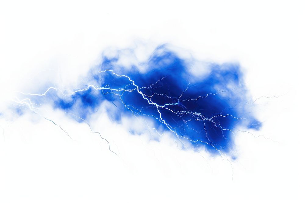 Blue Lightning lightning thunderstorm backgrounds. | Premium Photo ...