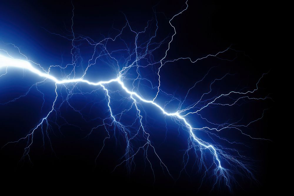 Blue Lightning lightning thunderstorm backgrounds. | Free Photo - rawpixel